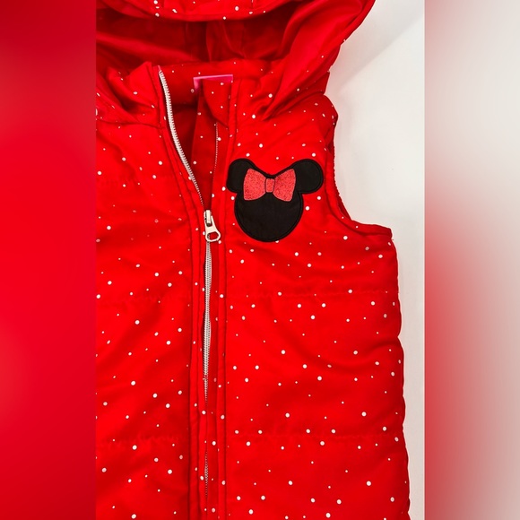 Disney | Jackets & Coats | Disney Junior Minnie Mouse Puffer Jacket ...